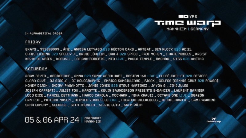 Timewarp-30years-2024-banner - Pépites Troniques